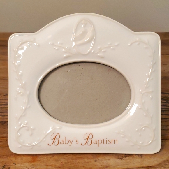 Russ | Accents | Russ Babys Baptism Ceramic Frame | Poshmark